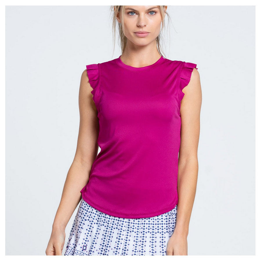 Lucky in Love Berry Buzz Bring It On Rib Tank | Wrigley's Tennis